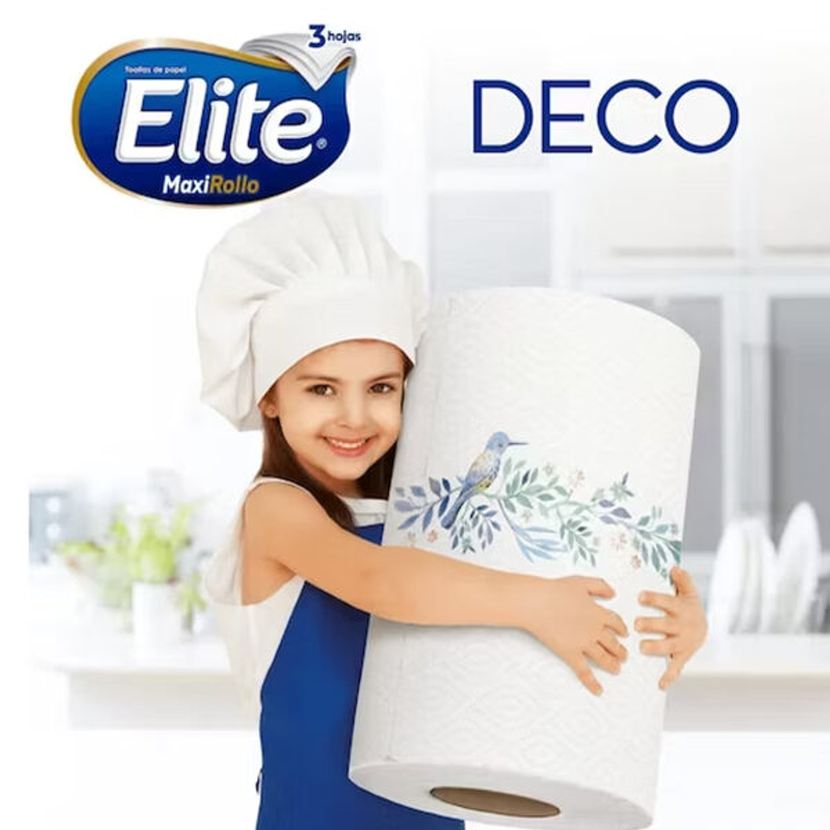 TOALLA DE PAPEL ELITE MAXI ROLLO DECO 20 MT X 2 ROLLOS | Max Limpio