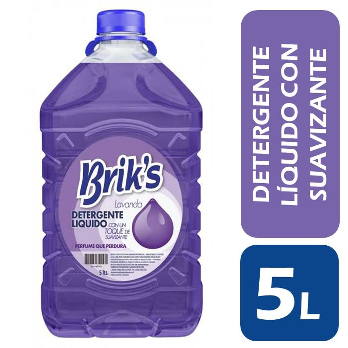 BRIK´S DETERGENTE LIQUIDO CON SUAVIZANTE MORADO 5 LT | Max Limpio