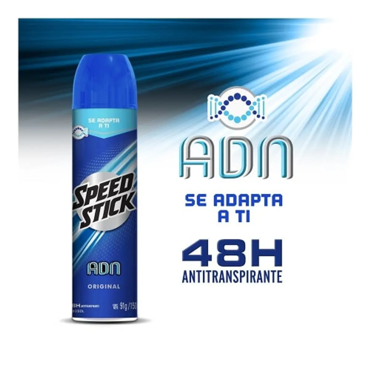 ANTITRANSPIRANTE AEROSOL SPEED STICK MEN ADN ORIGINAL 150 ML | Max Limpio