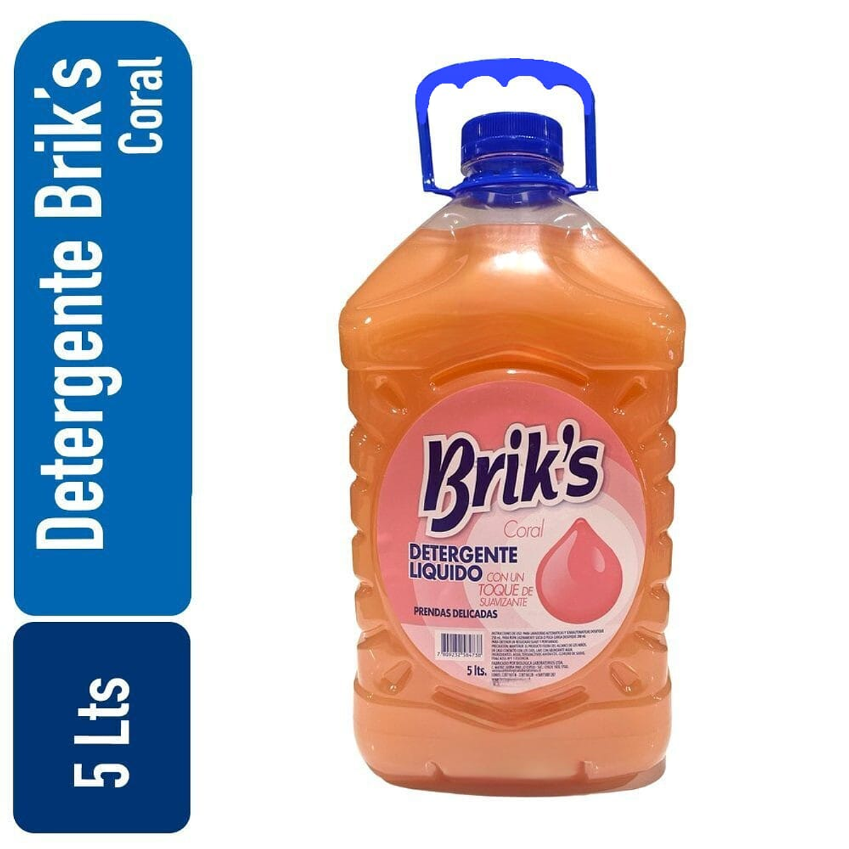 BRIK´S DETERGENTE LIQUIDO CON SUAVIZANTE CORAL 5 LT | Max Limpio