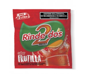 JUGO RINDE 2 FRUTILLA CAJA X 10 SOBRES