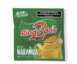 JUGO RINDE 2 NARANJA CAJA X 10 SOBRES