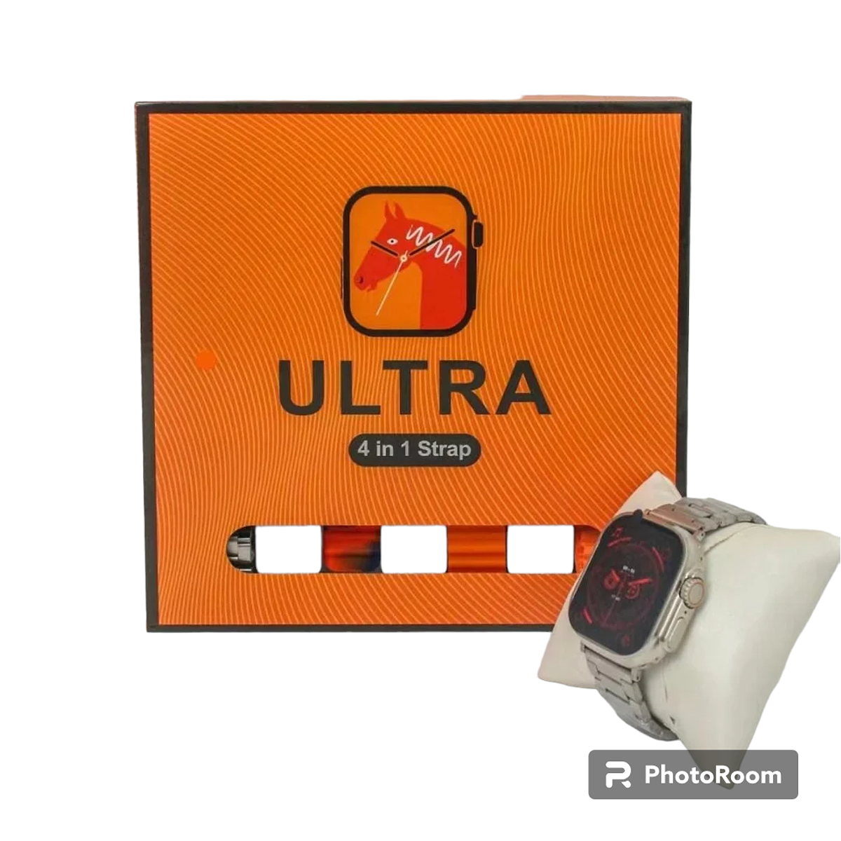 Reloj Ultra 4 En 1 Strap Naranja