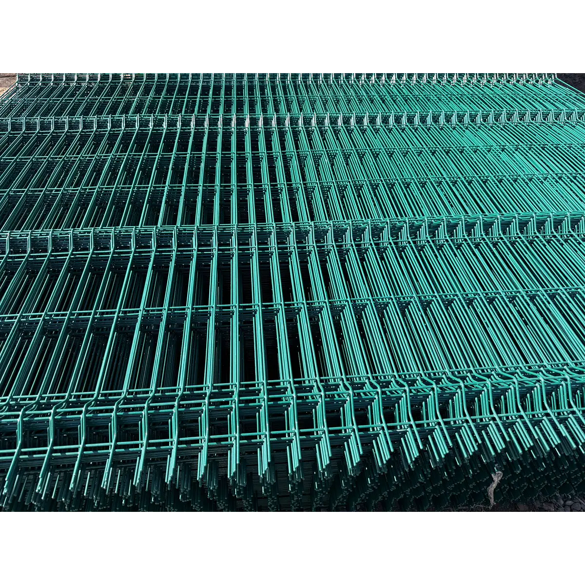 Reja 3D Verde 2.5x2.08m Galvanizada + cubierta PVC
