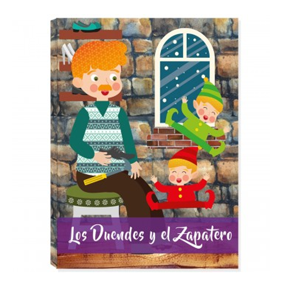 Libro de cuento tapa dura los duendes y el zapatero art&a...