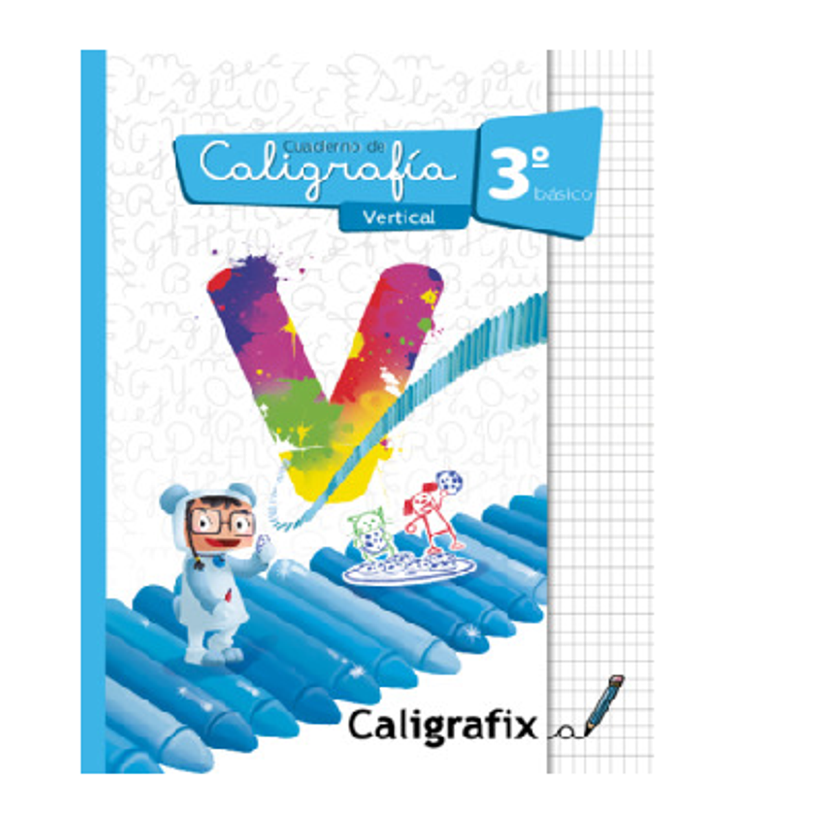 Cuaderno caligrafix 3º basico vertical