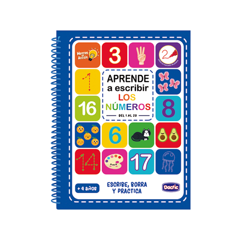 Libro aprende a escribir los numeros 1 al 20 borrable dac...