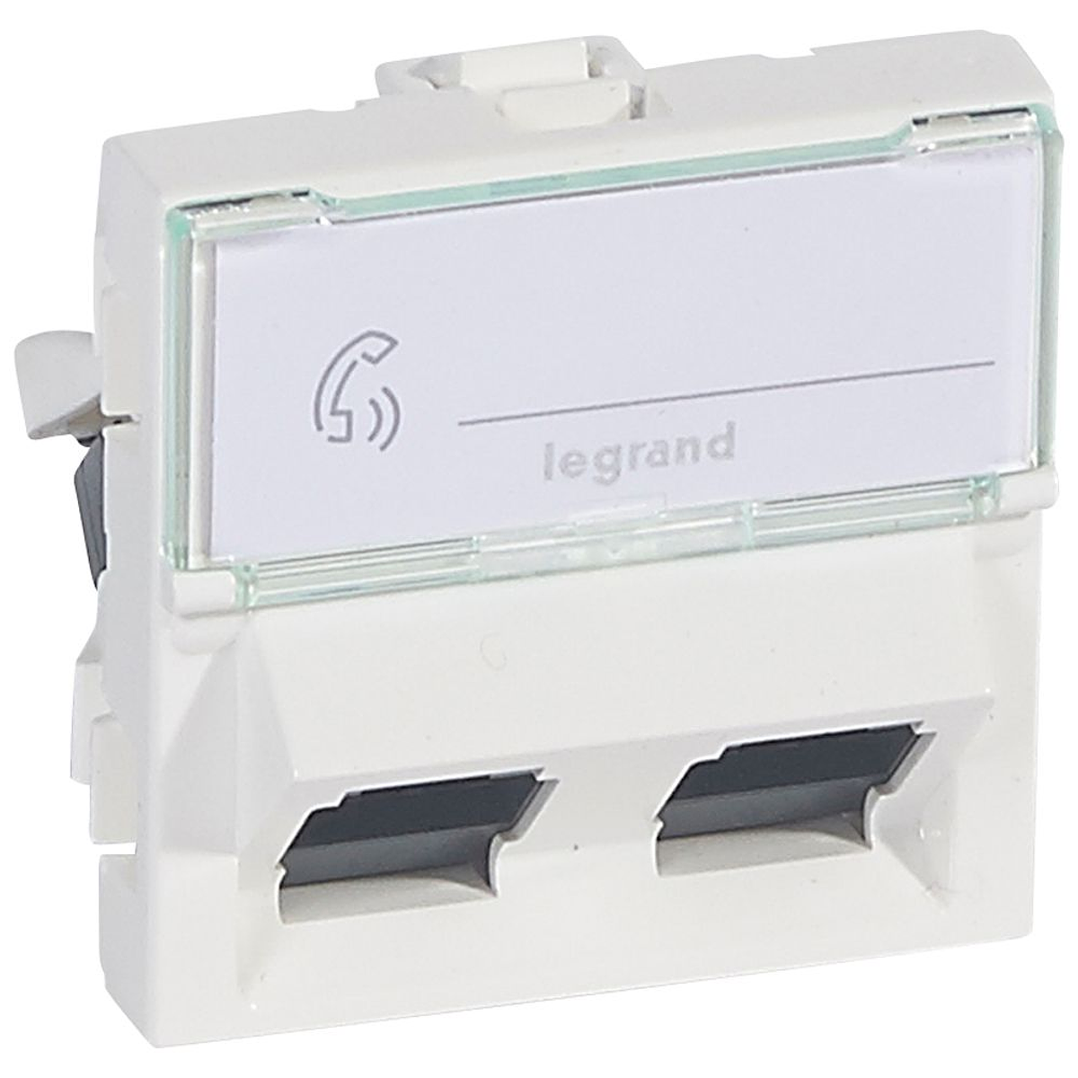 TOMA DADO RJ45 X2 CAT 6 UTP 2 MODULO 45 GRADO LEGRAND | MCR suministros ...
