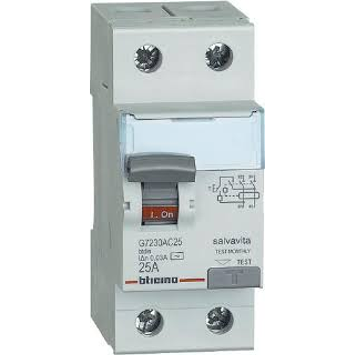 INTERRUPTOR DIFERENCIAL BIPOLAR 25A 30ma 230VAC BTICINO | MCR suministros