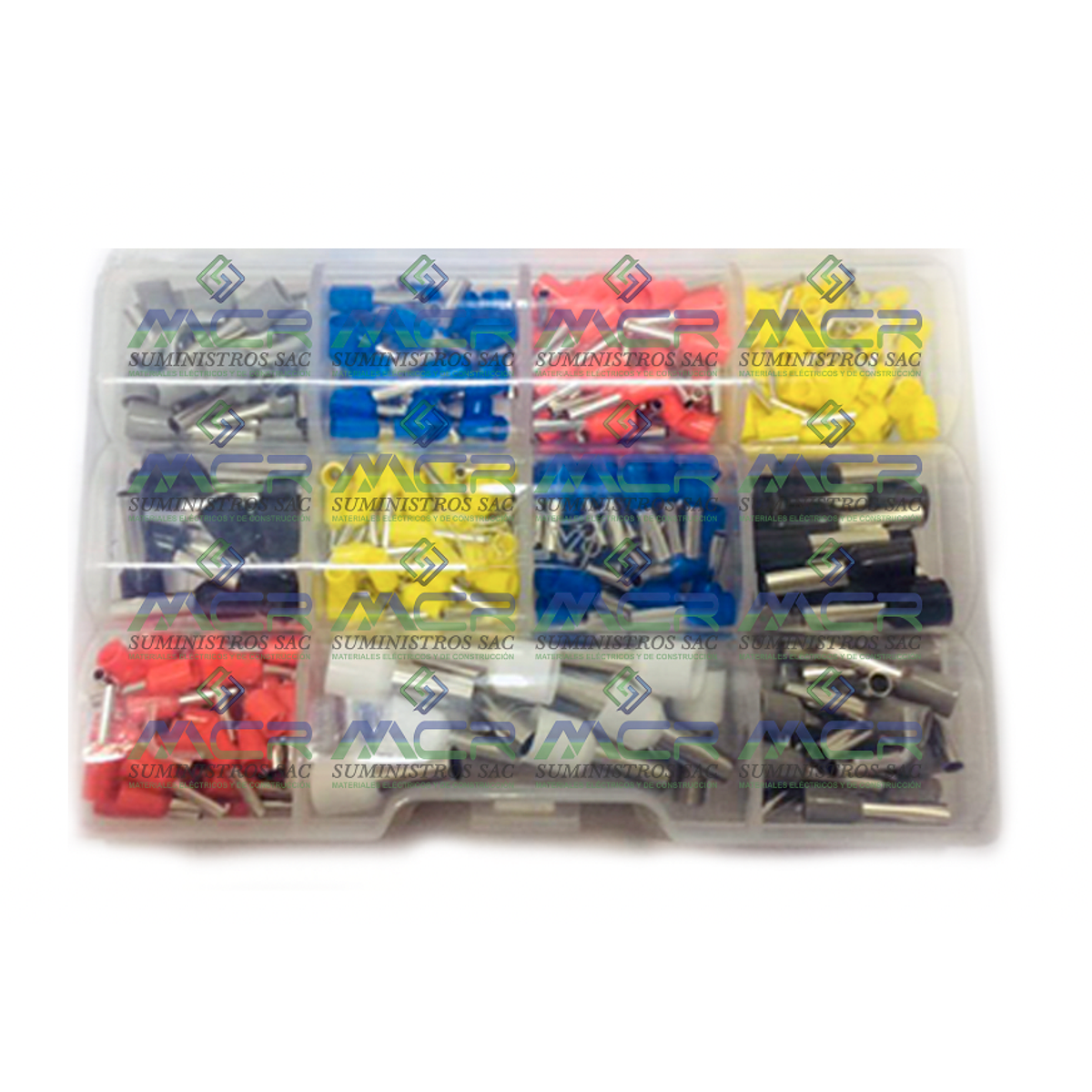 CAJA DE TERMINALES TUBULARES VARIADOS 500 PIEZAS 3# | MCR suministros ...