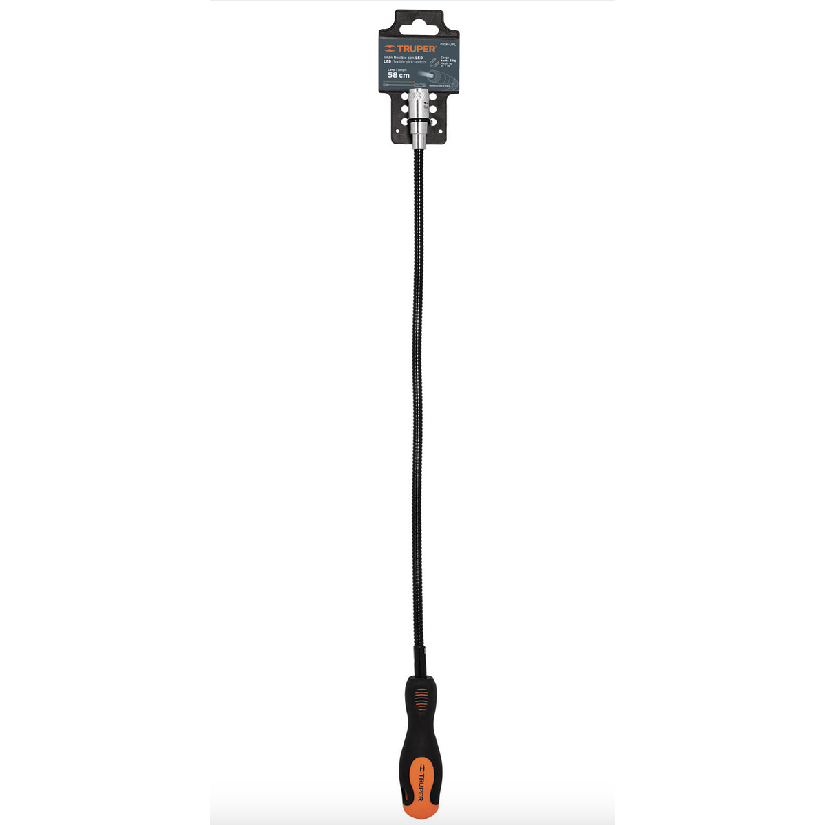 EXTENSION IMAN FLEXIBLE DE ACERO LED 3kg LARGO 58cm TRUPER | MCR ...