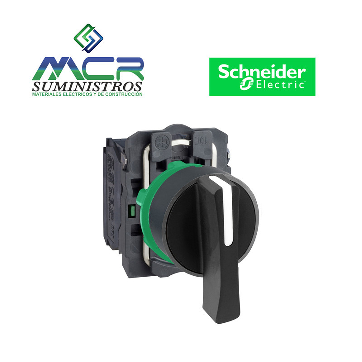 SELECTOR PLASTICO MANIJA LARGA 3 POSICIONES 2NA Schneider | MCR suministros