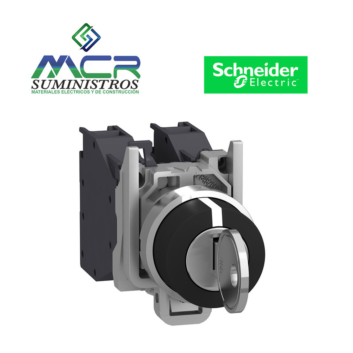 SELECTOR METAL CON LLAVE 3 POSICIONES FIJAS 2NA Schneider | MCR ...