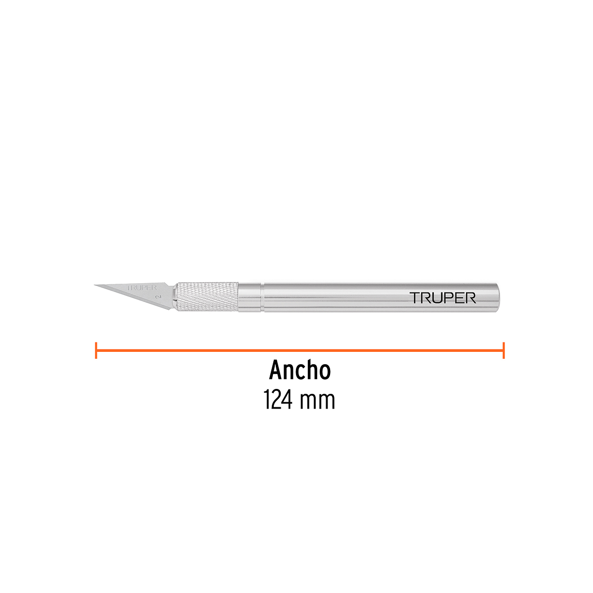 CUCHILLA EXACTO BLISTER 5 REPUESTO LARGO 124mm TRUPER | MCR suministros