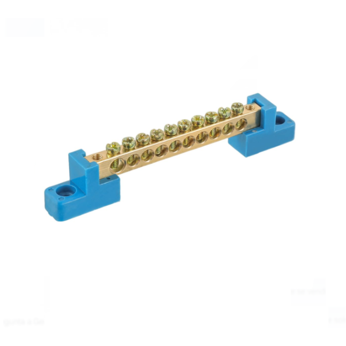BARRA DE CONEXION A TIERRA DE 10 POSICIONES, COLOR AZUL. | MCR ...