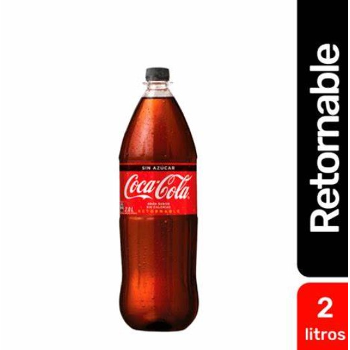 Coca 2 litros retornable sin azúcar. | Distribuidora Megamarina