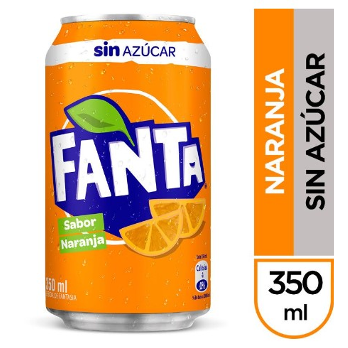 Fanta lata de 350 cc sin azúcar | Distribuidora Megamarina