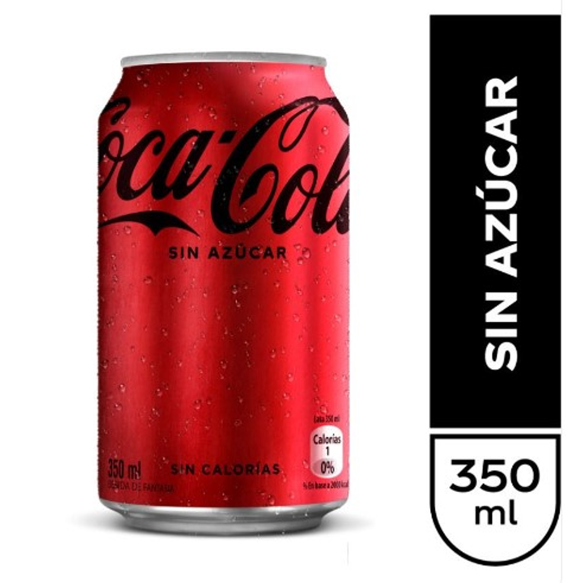 Coca cola lata sin azúcar 350 cc. | Distribuidora Megamarina