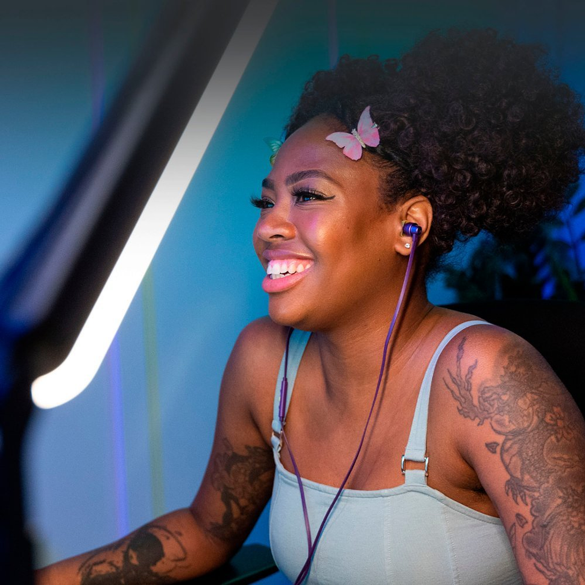 Logitech - Litra Beam Premium LED Streaming Light with TrueS