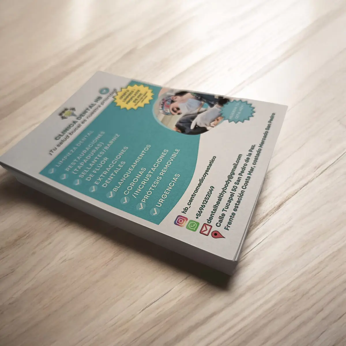 100 Flyers papel bond 125g/m2