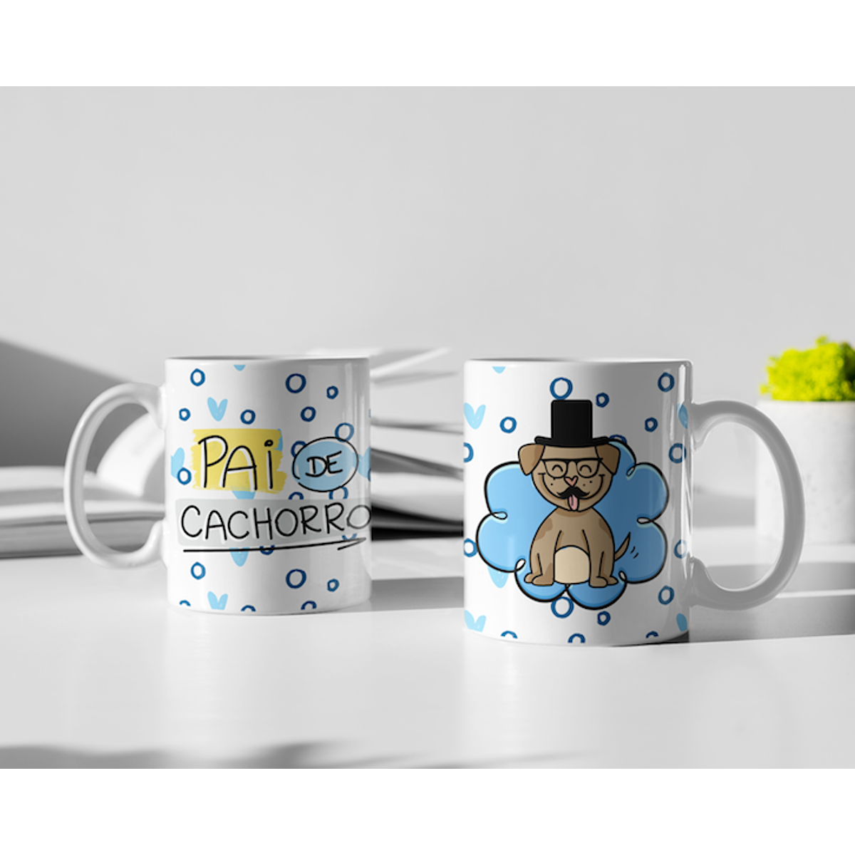 Coleção Caneca Pai Pandoca colorida