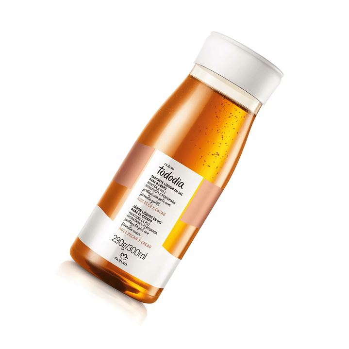 Jabón liquido en gel Nuez Pecan y Cacao Natura 300ml