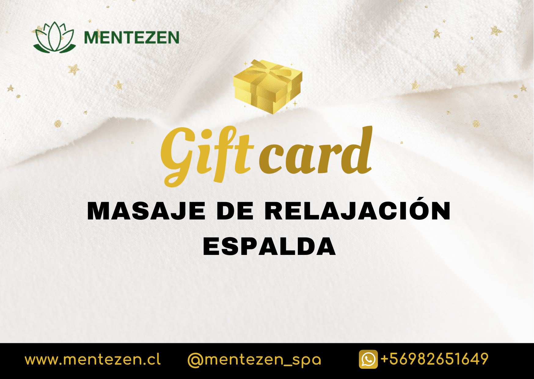 GIFT CARD - MASAJE RELAJACIÓN ESPALDA