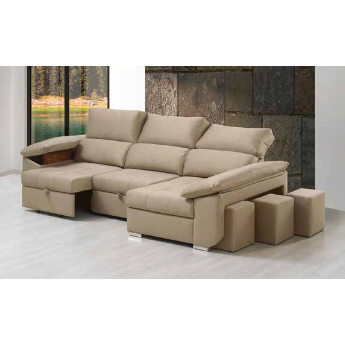 Sofá + Chaise Longue Robson