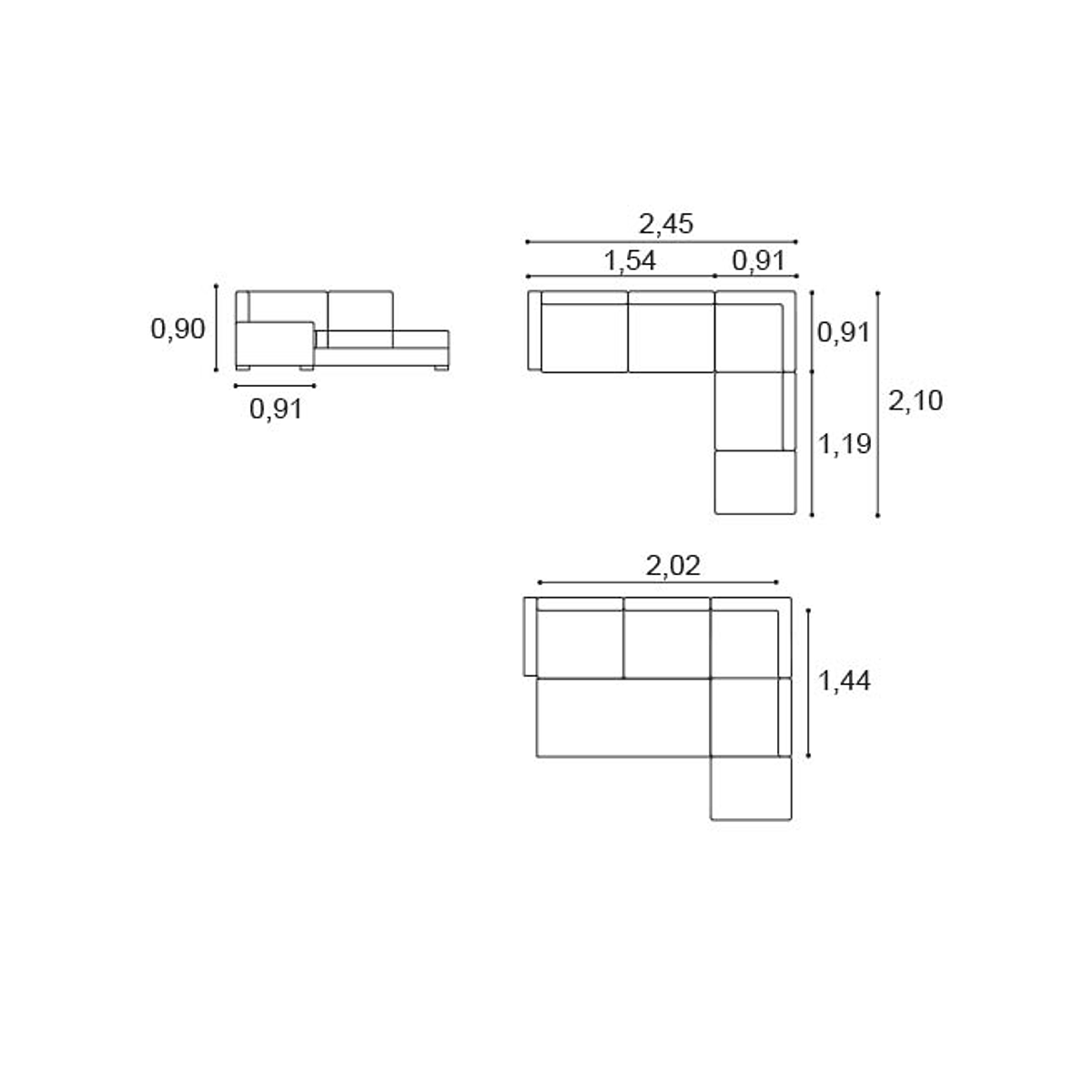 Sofá Cama Bobby Canto