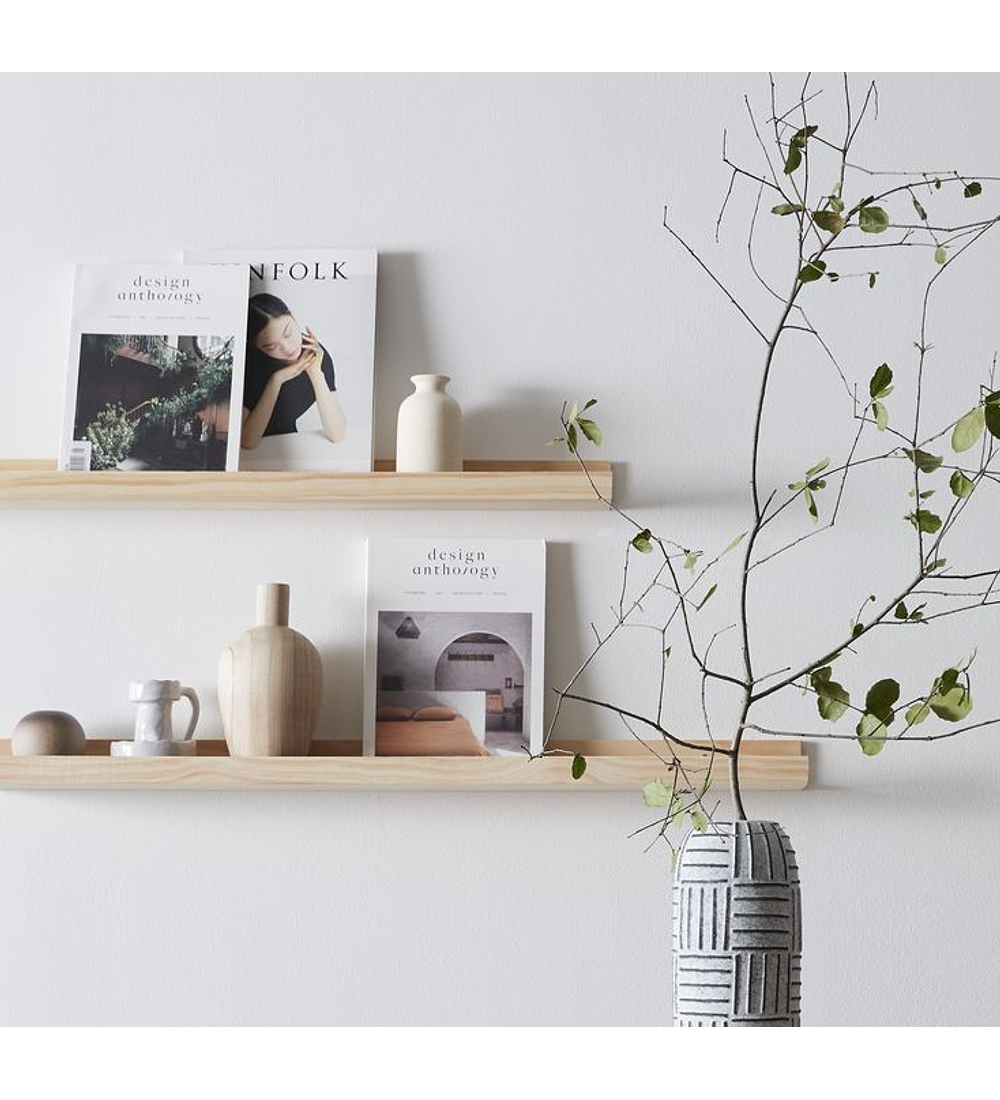 Repisa flotante de madera