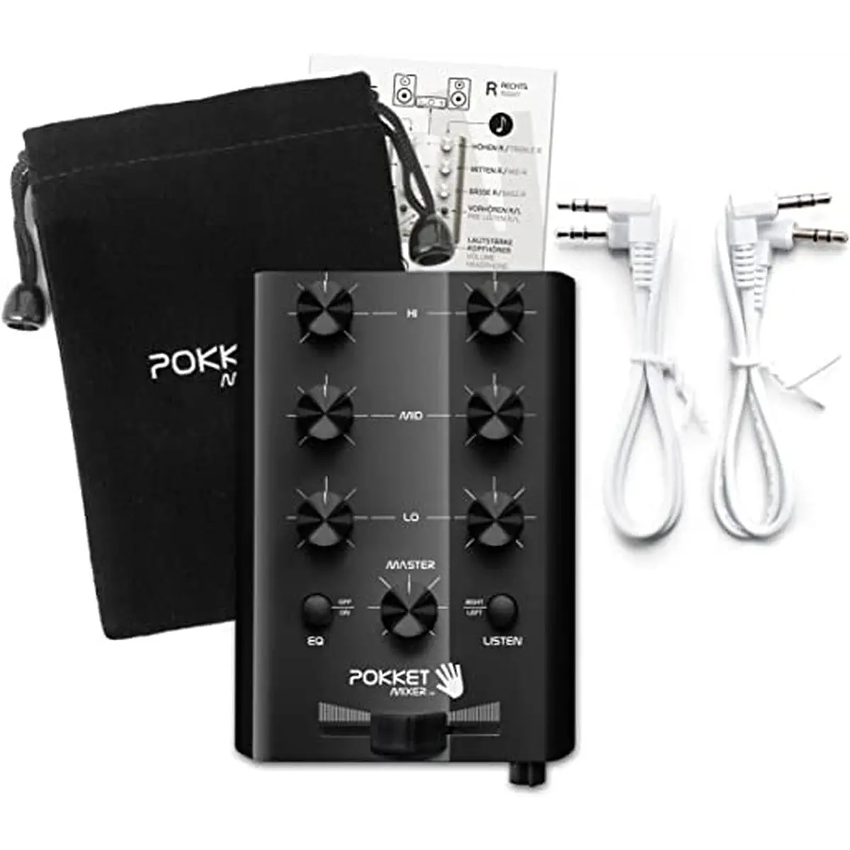 Mini Dj Mixer Pokket Mixer, Midnight Black