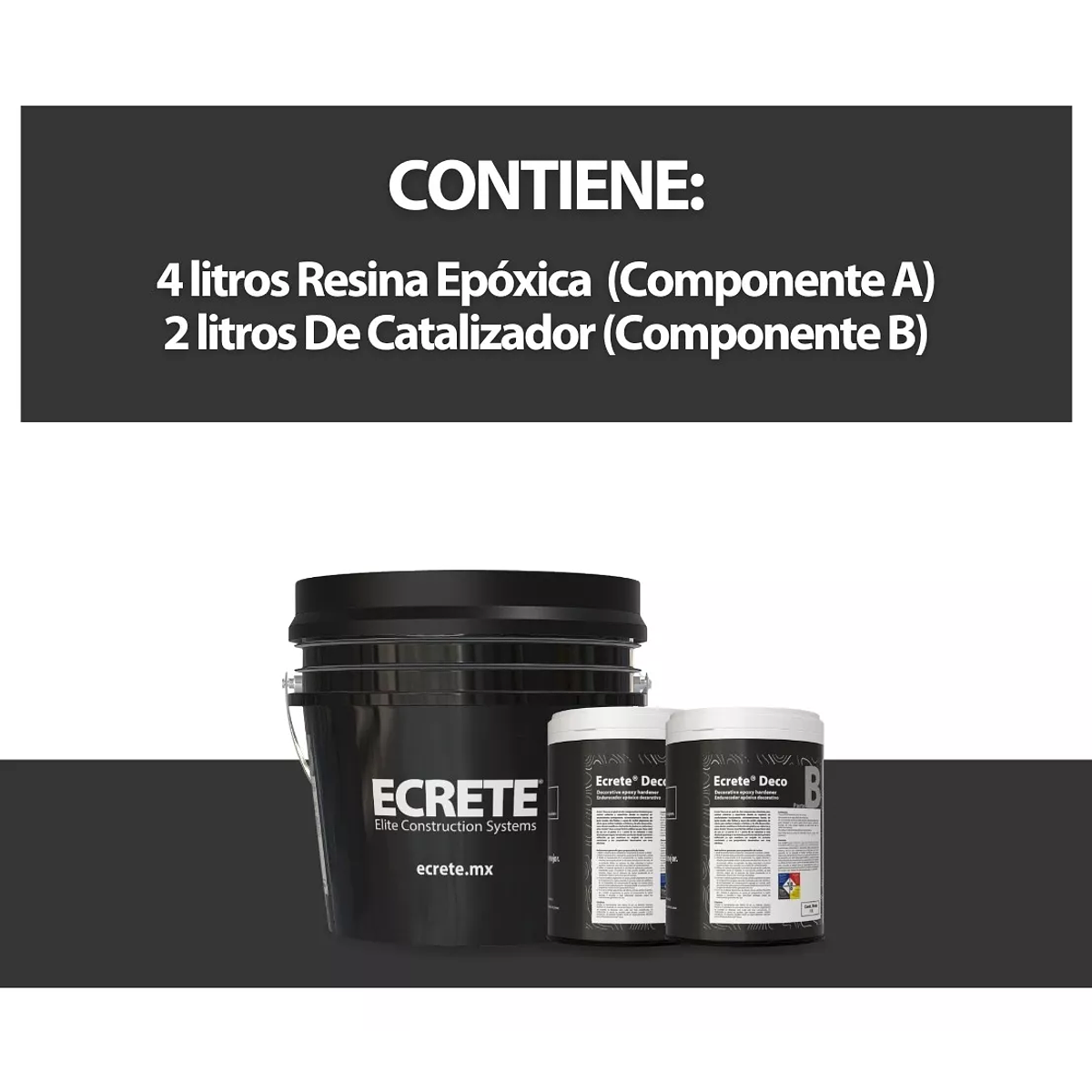 Kit de Resina Epóxica Ecrete Deco 6L