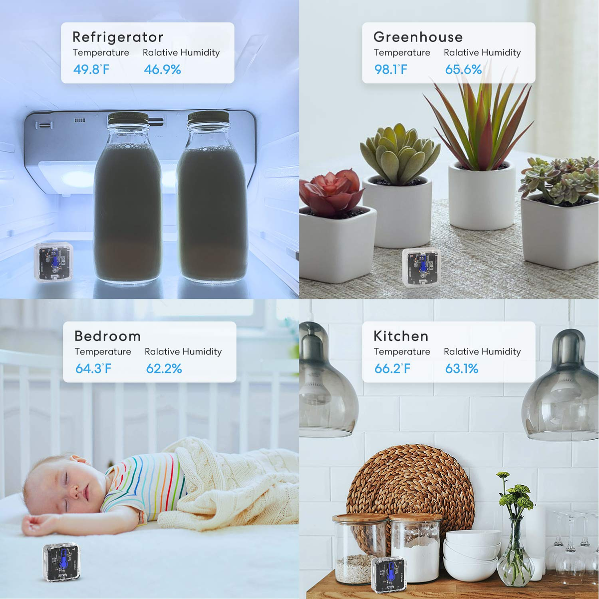 Sensor de Temperatura y Humedad - MS100 FHHK-EU