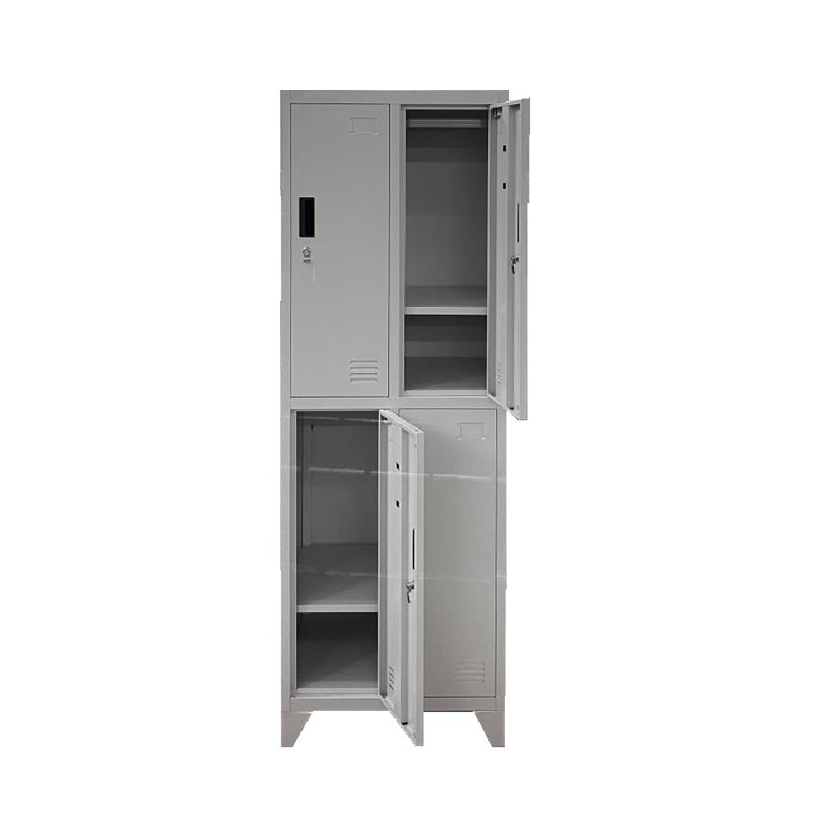 Locker Metálico 2 cuerpos 4 puertas