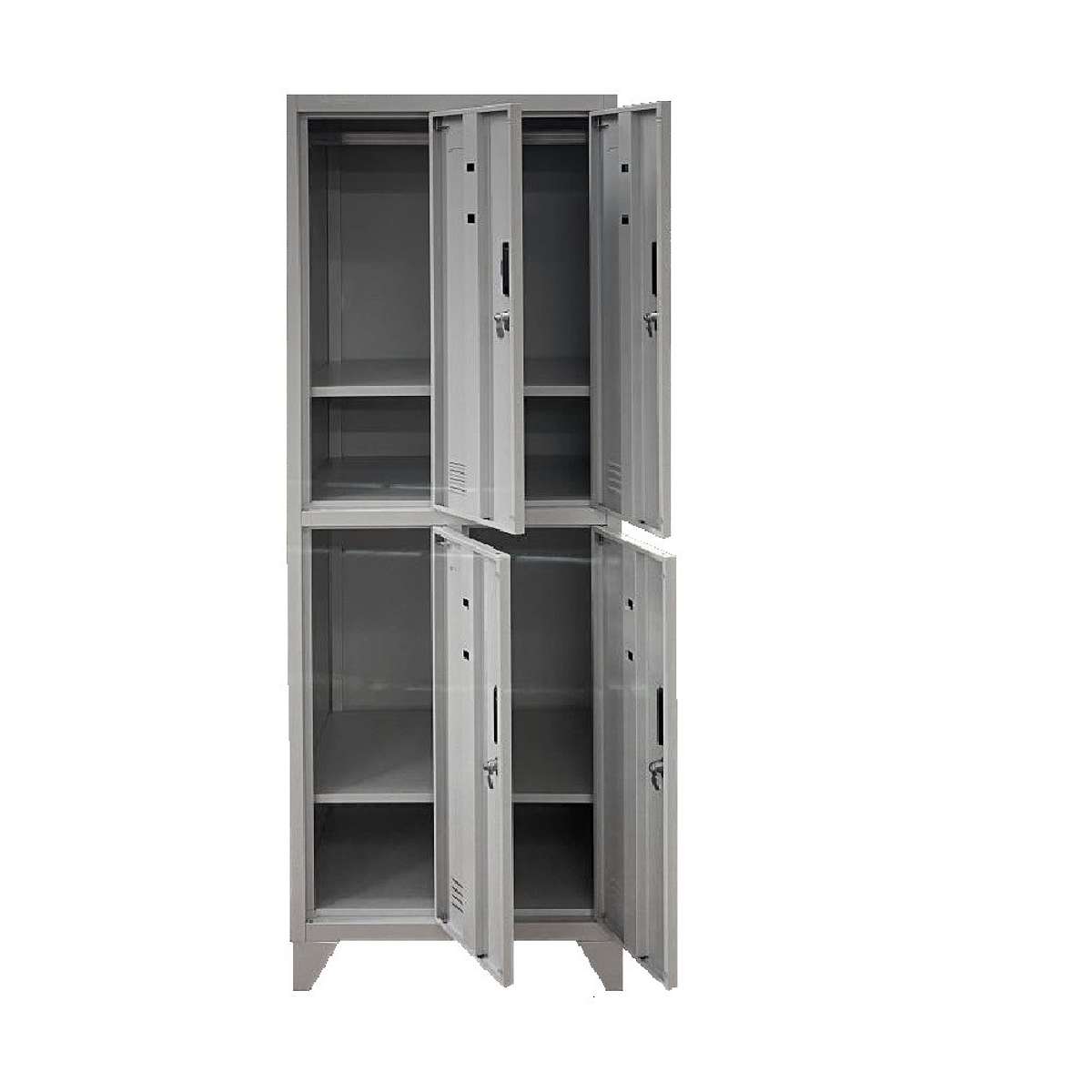 Locker Metálico 2 cuerpos 4 puertas