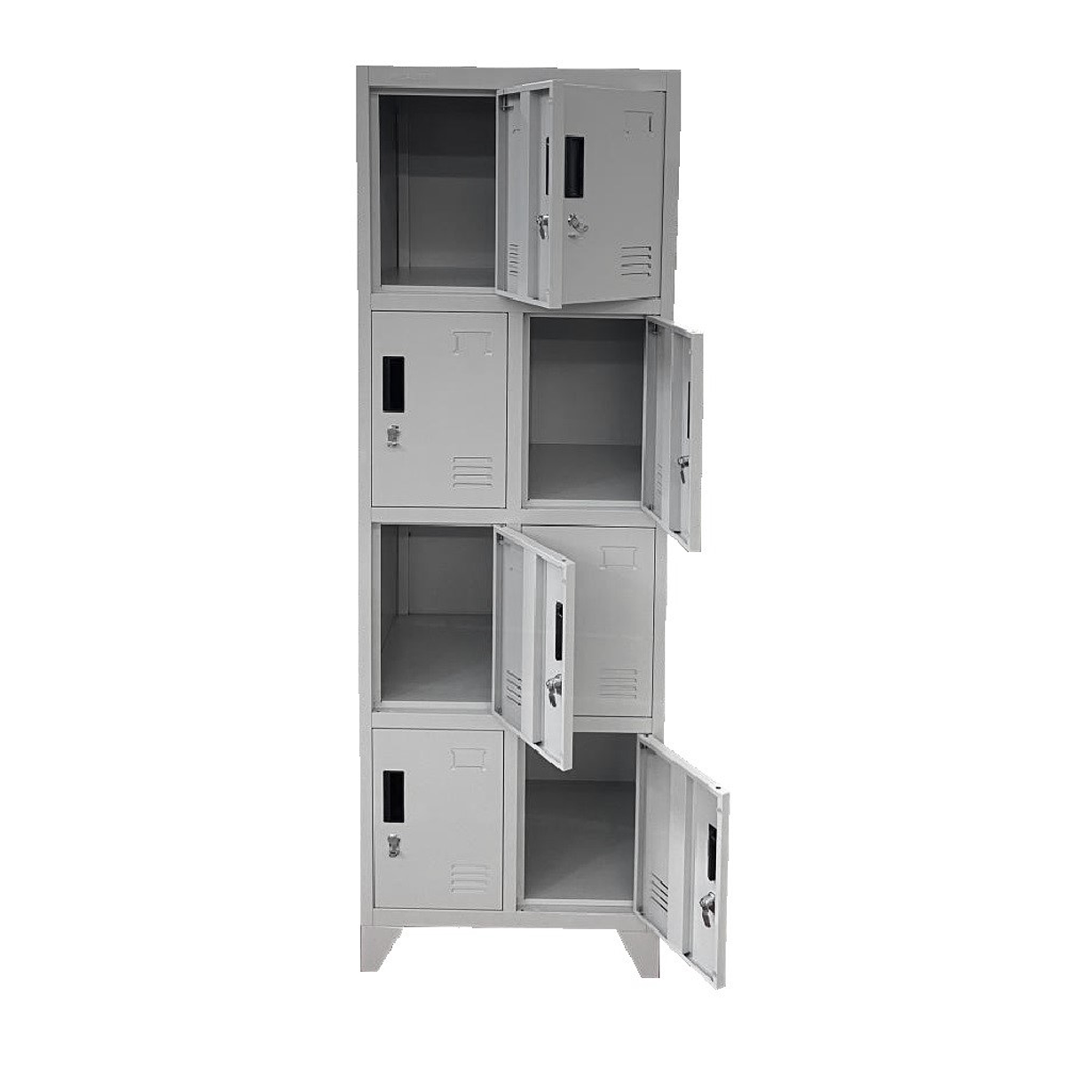 Locker Metálico 2 cuerpos 8 puertas