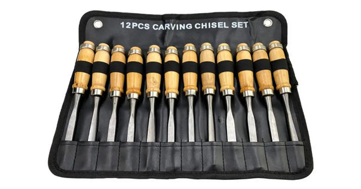 Set De 12 Gubias Profesionales Para Madera