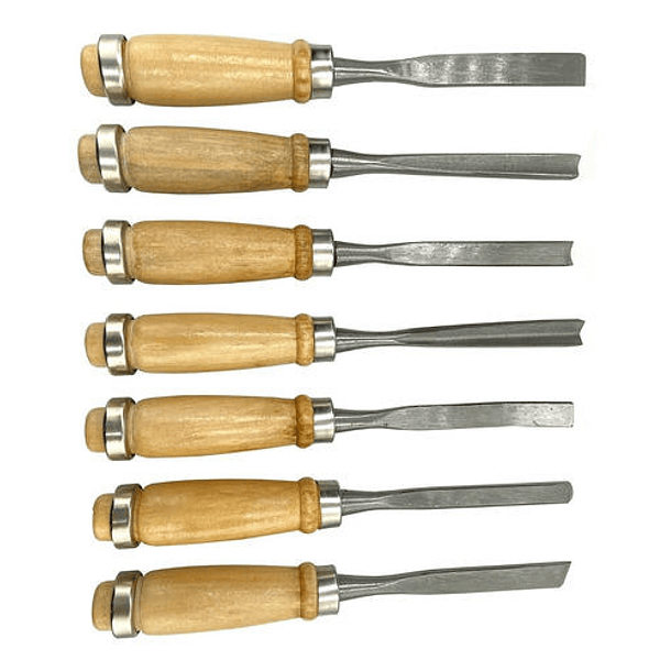 Set De 12 Gubias Profesionales Para Madera