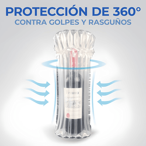 Bolsas De Aire Inflable Protector Envoltura Botella Vino