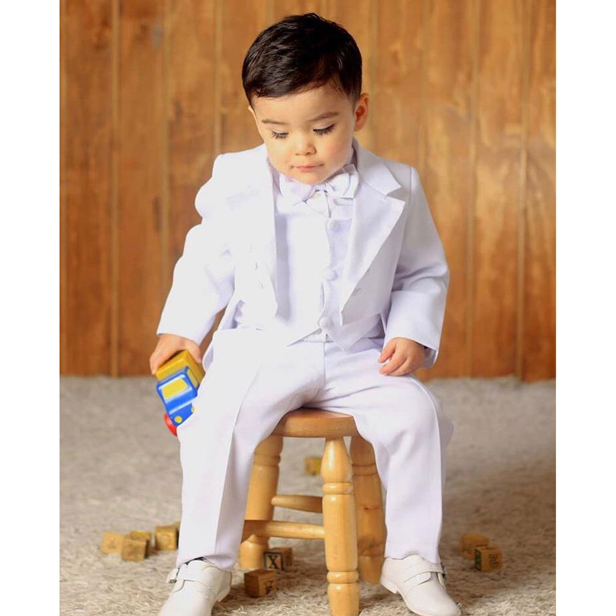 Traje Tipo Smoking Blanco