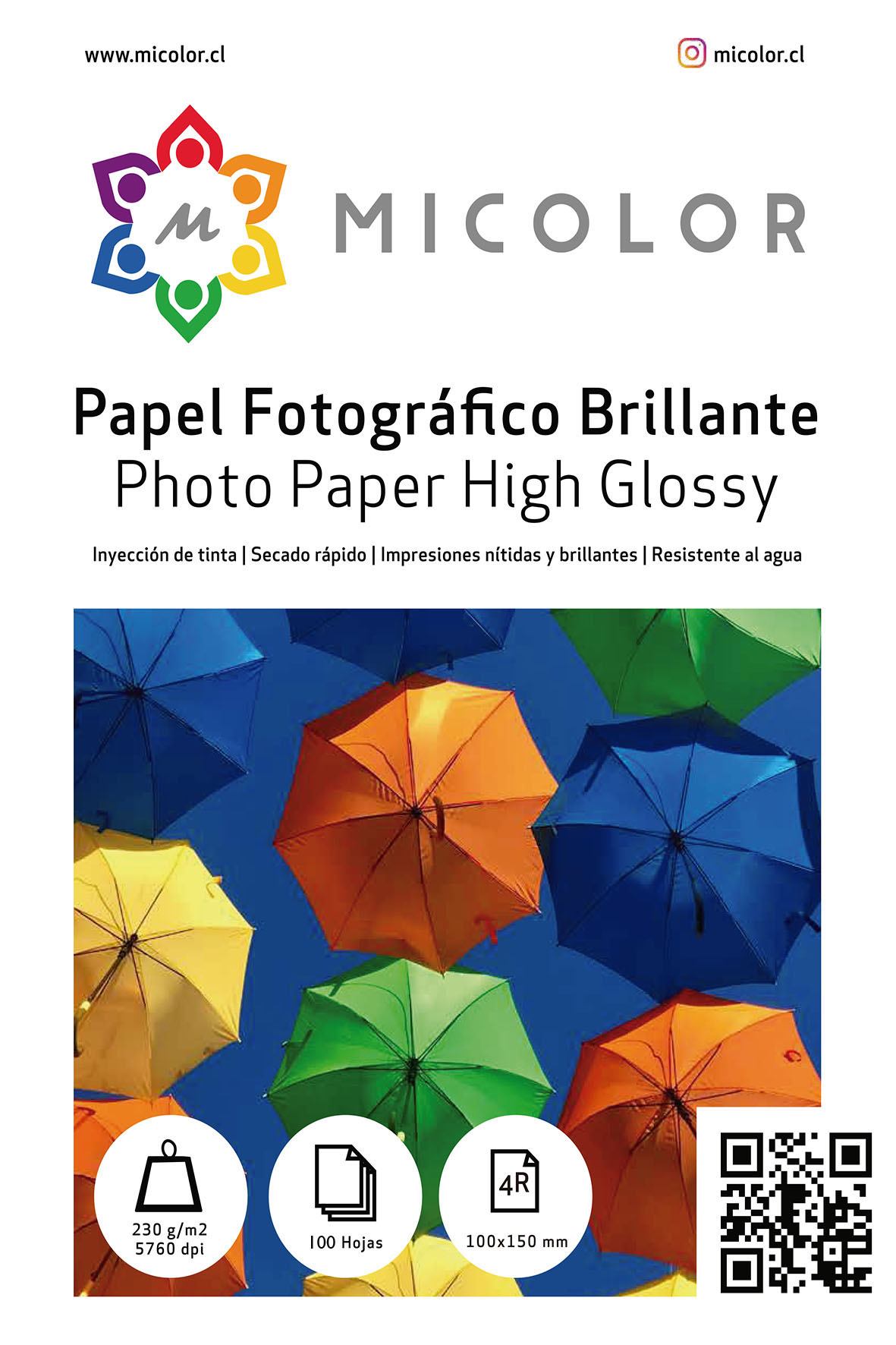 Papel Fotografico Brillante Tamaño 4R (10 x 15 cm) 230 g ...