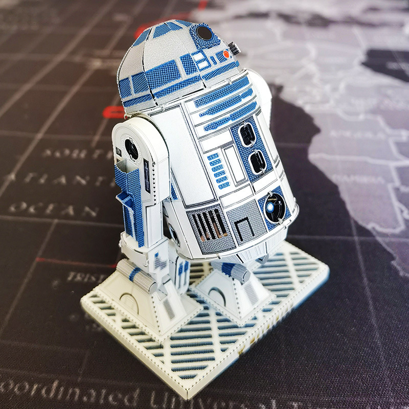 3d puzzle metálico Robot R2-D2