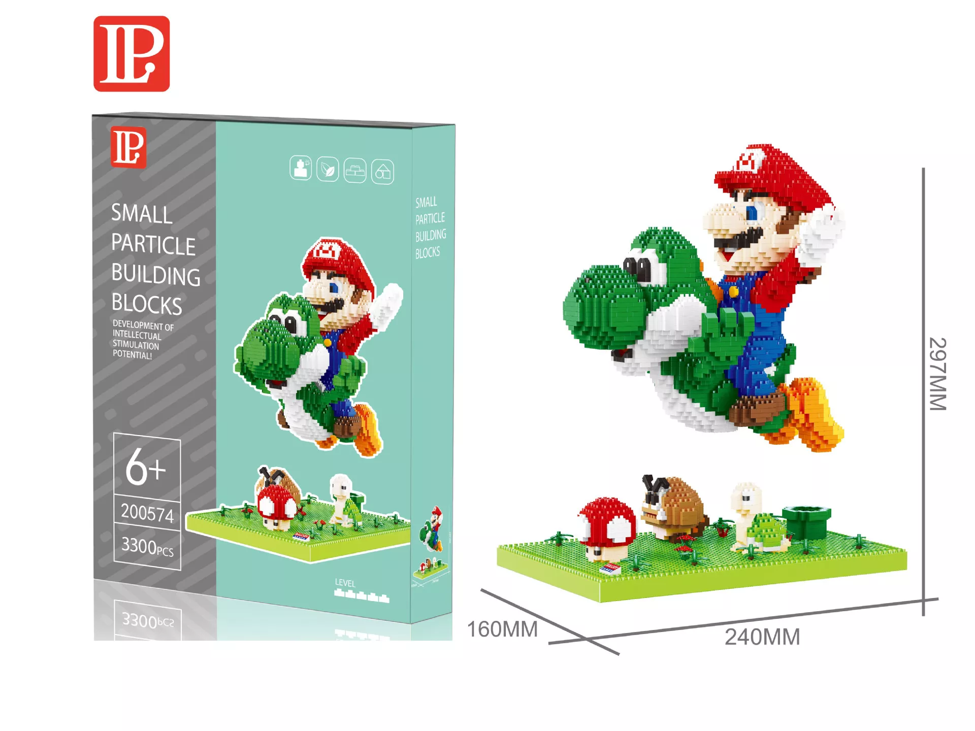 Nano Blocks Mario Bros (tipo Lego 1701Piezas)