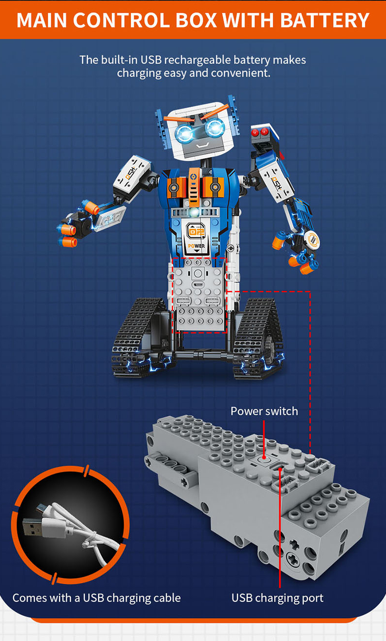 Robot Lego a control remoto (447 piezas)