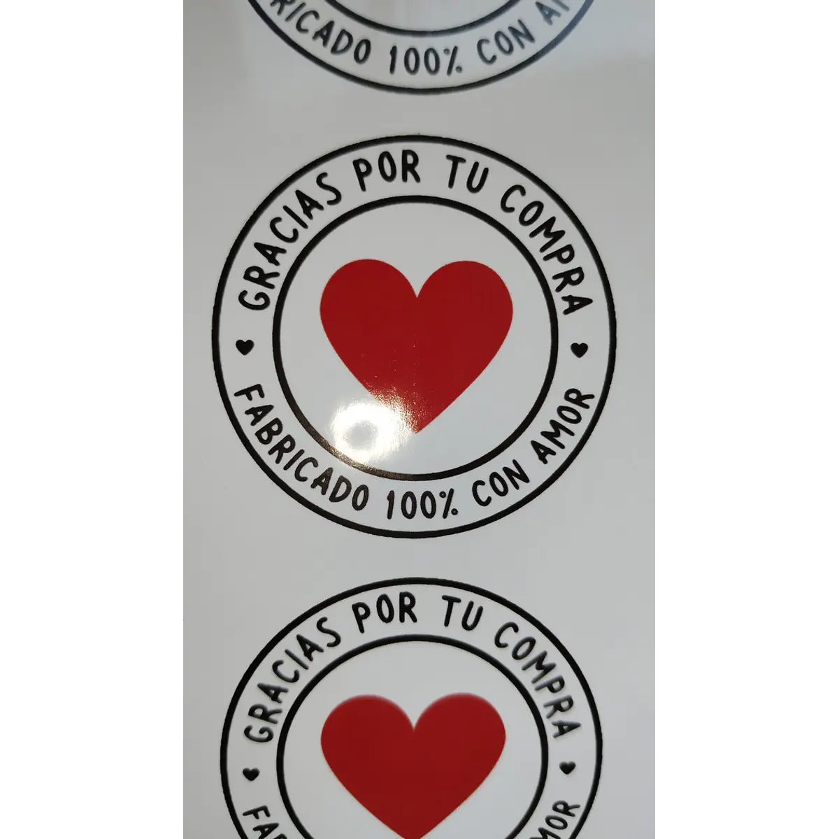 stickers hecho a mano 15 unid