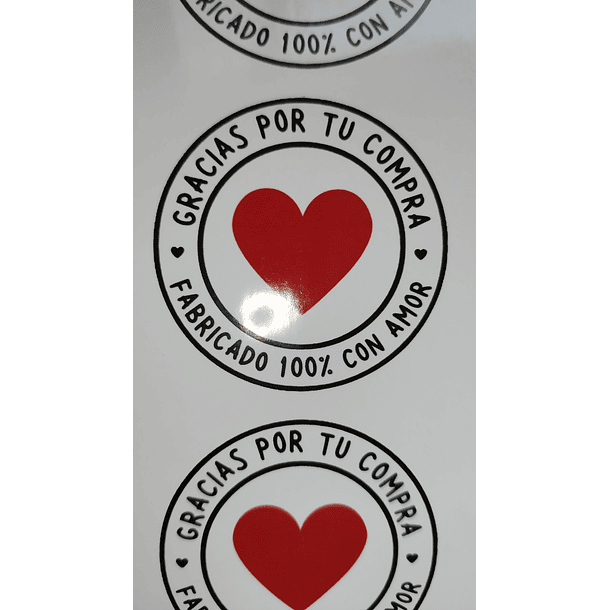 stickers hecho a mano 15 unid