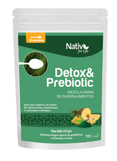 DETOX & PREBIOTIC, 210g, Nativ for Life