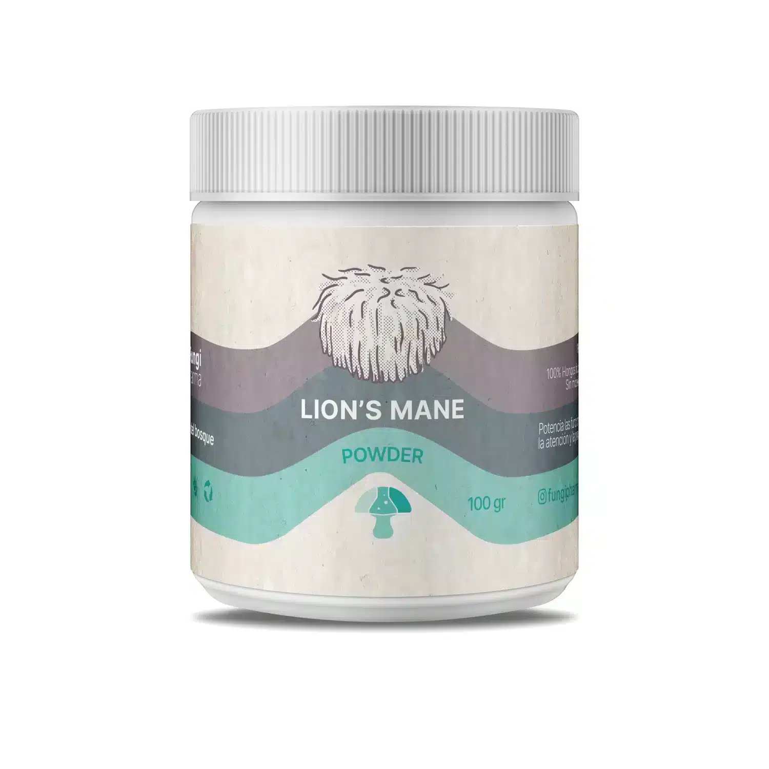 MELENA DE LEÓN POWDER, Lion´s Mane, 100g, Fungi Pharma