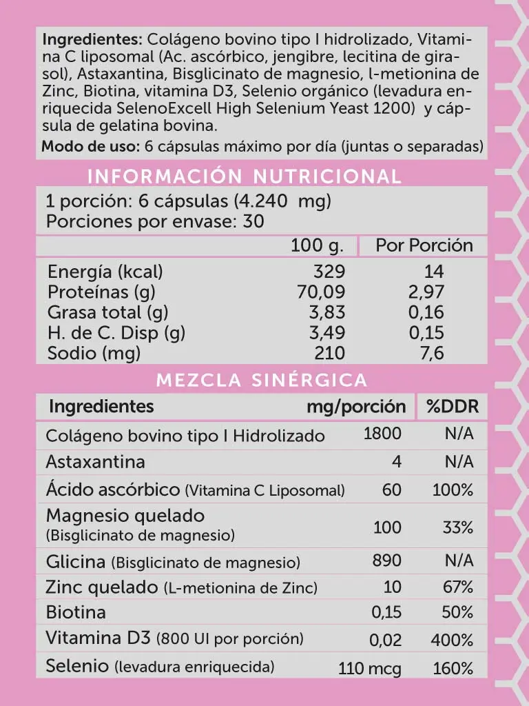 DERMA PLUS 180 cápsulas - Wellplus