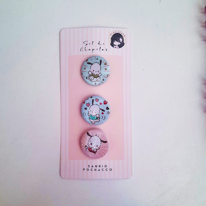 Pochacco [Sanrio] - Set de Chapitas